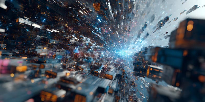 Abstract Dynamic Energy Burst a Visual Representation of Powerful ...