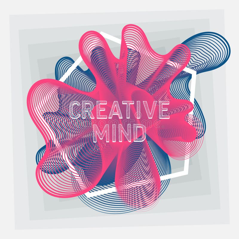 Creative mind concept stock illustration. Illustration of poster - 77499558