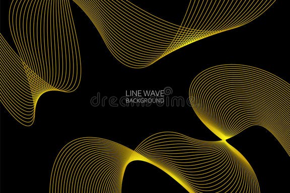 Abstract Dynamic Line Wave Background Stock Illustration - Illustration ...