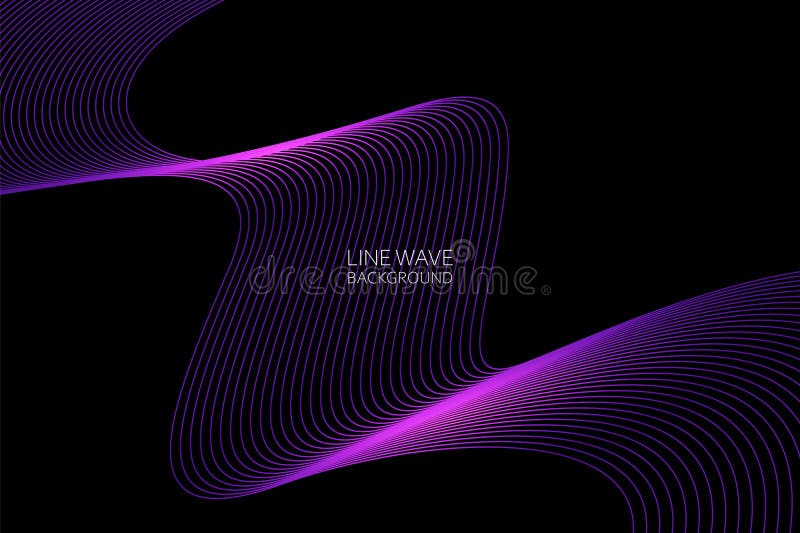 Abstract Dynamic Line Wave Background Stock Illustration - Illustration ...