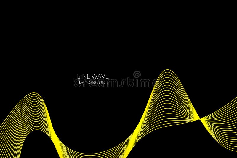 Abstract Dynamic Line Wave Background Stock Illustration - Illustration ...