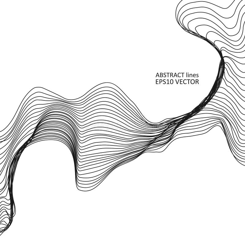 Abstract Horizontal Lines Blue Wave Design Pattern Horizontal Lines on ...