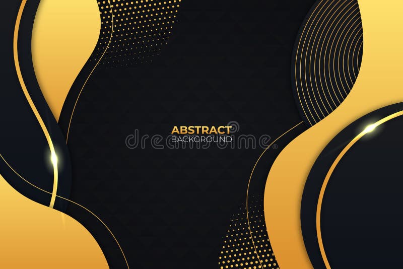 Abstract Dynamic Luxury Gold Background Stock Vector - Illustration of ...