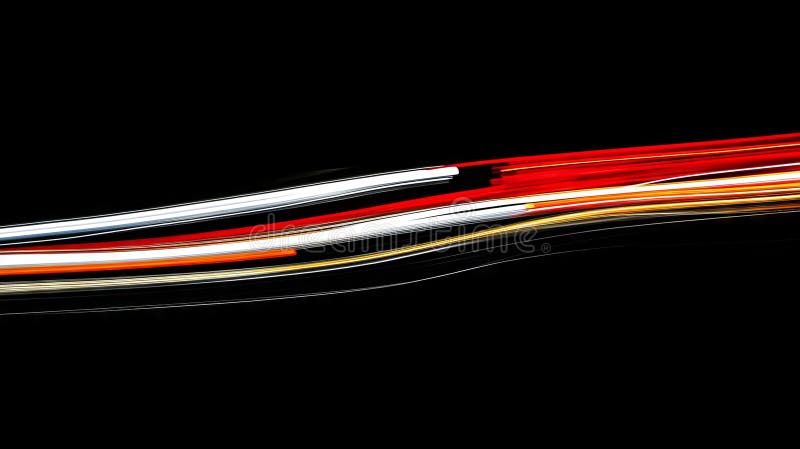 Abstract Dynamic Motion with Neon Light and Futuristic High-Speed ...