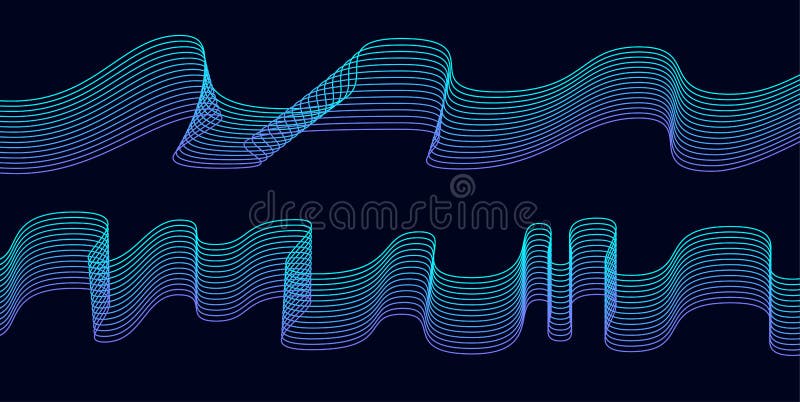 Abstract Dynamic Music Wave. Technology Background. Vector Sound Wave ...