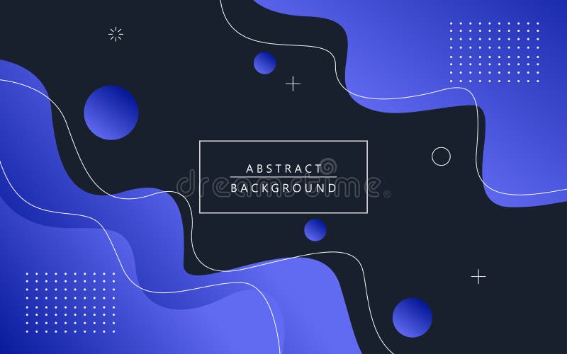 Abstract Dynamic Navy Blue Blue Gradient Fluid Shape Background. Stock ...