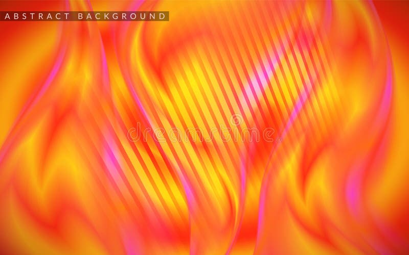 Abstract Dynamic Orange Colorful Background Design Stock Vector ...