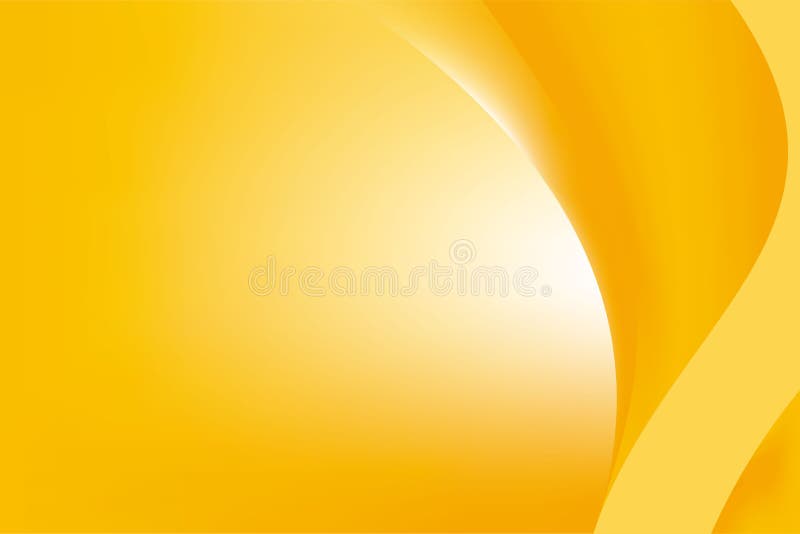 Orange Wavy Background Template Vector with Copy Space Stock Vector ...