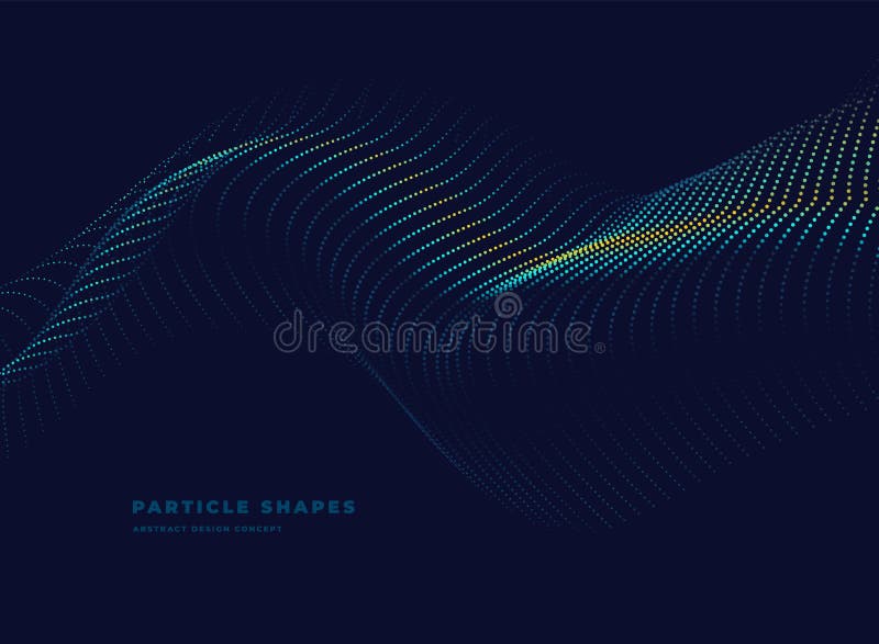 Abstract Dynamic Particle Wave, Vector Tube Stock Vector - Illustration ...