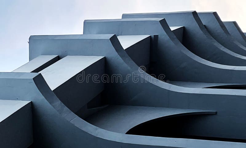 Abstract Dynamic Architecture Stock Photo - Image of creative, blue ...