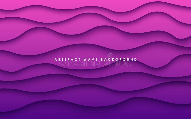 Abstract Dynamic Purple Wavy Shape Shadow Background. Stock Vector ...
