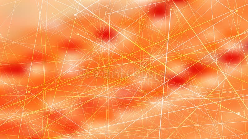Abstract Dynamic Random Lines Orange Background Graphic Stock Vector ...
