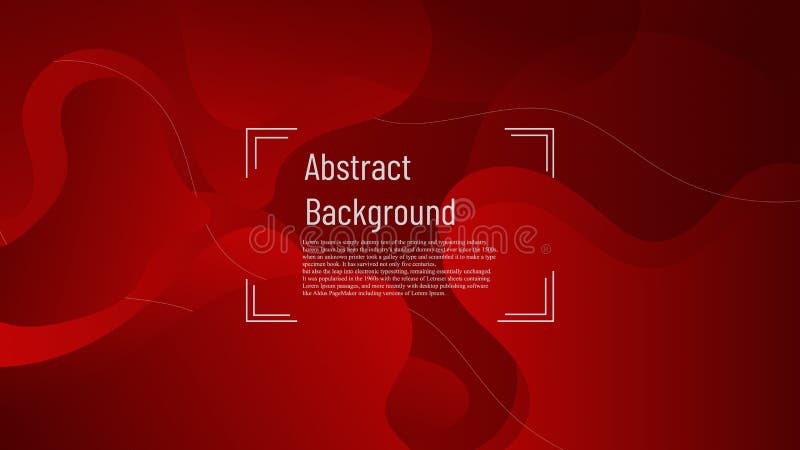Abstract Dynamic Red Curve Graphic, Minimal Flow Layout Element ...