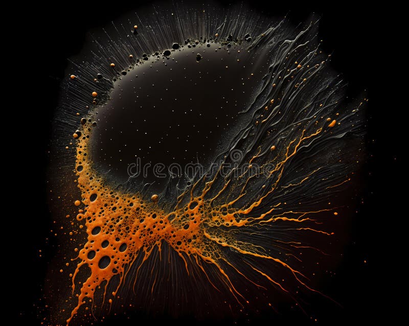 Abstract Dynamic Splash Particles Background Texture. Metal, Stone and ...