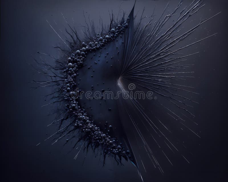 Abstract Dynamic Splashing Particles Background Texture. Blue Science ...