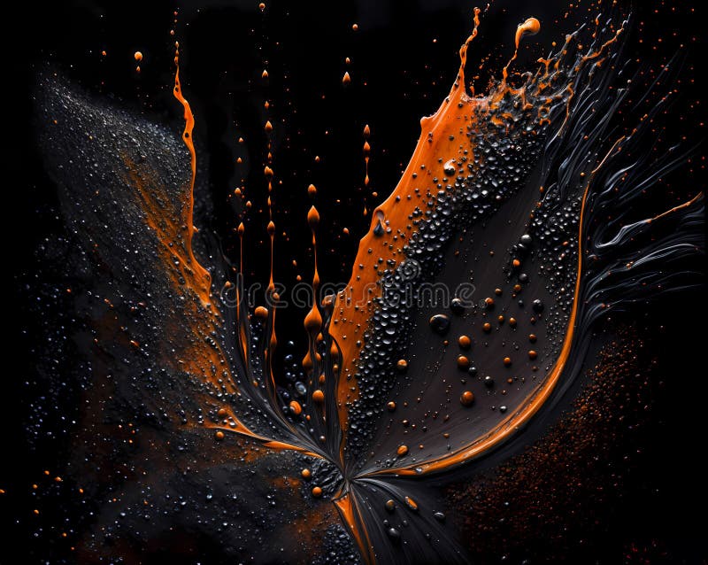 Abstract Dynamic Splashing Particles Background Texture. Metal, Stone ...
