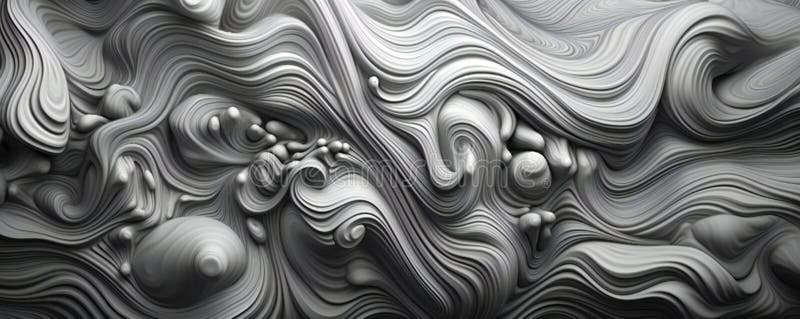 Surreal Fantasy Line Art Design Composition Stock Illustration ...