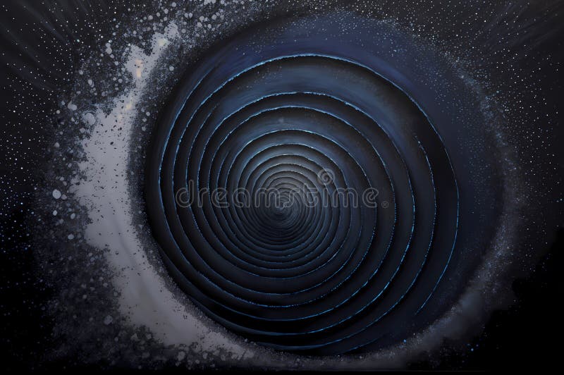 Abstract Dynamic Swirl Background Texture. Blue Science Fiction Style ...