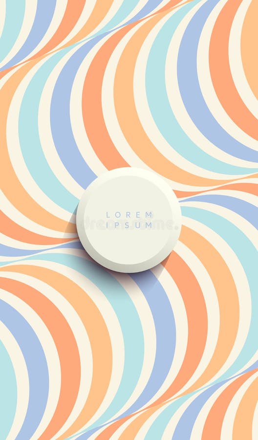 Abstract Dynamic Template with Wavy Curved Ribbons. Modern Cover Design ...