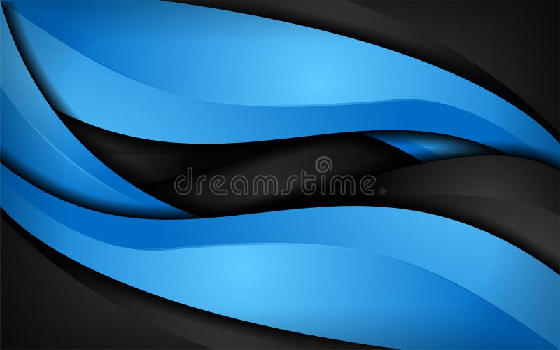 Abstract Dynamic Tribal Blue Modern Background Design Stock Vector ...