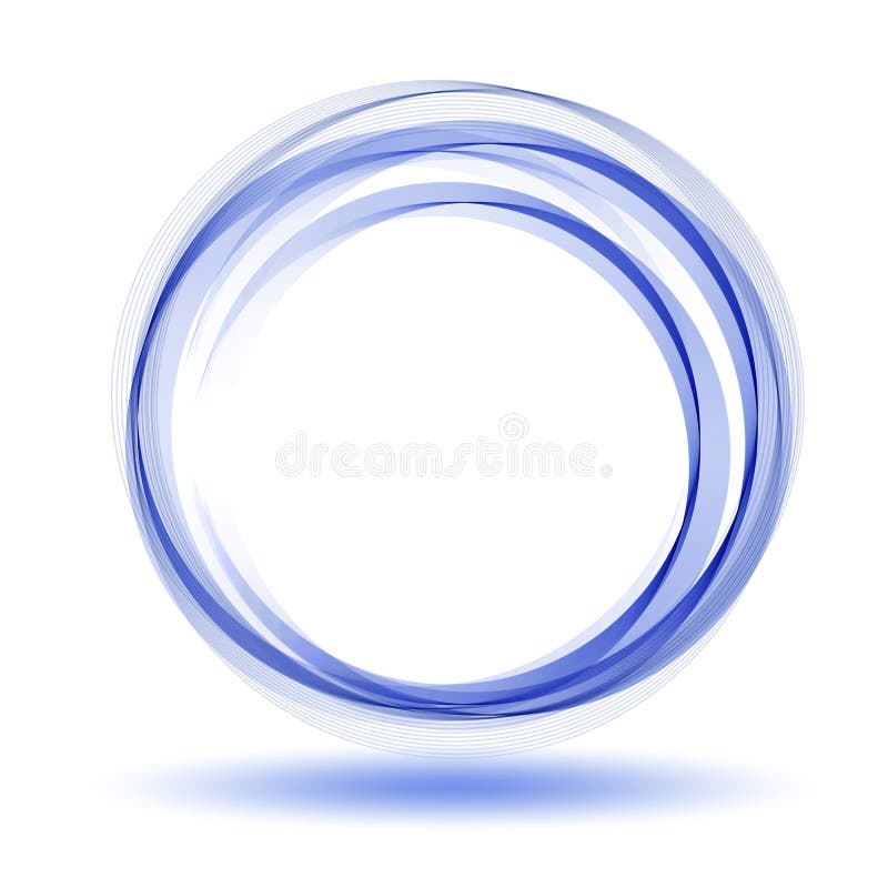 Abstract Dynamic Vortex Circle of Blue Lines. Design Element Stock ...