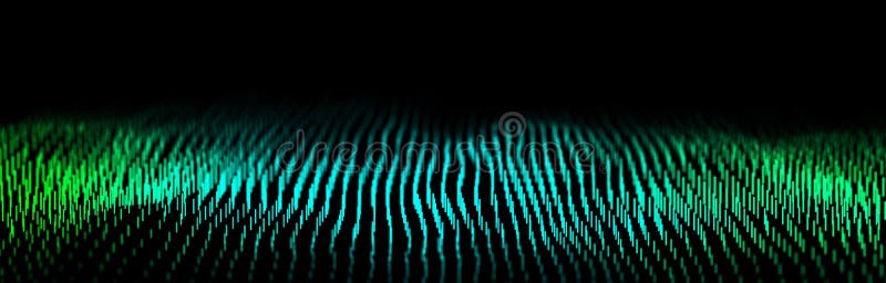 Abstract Dynamic Wave Flow of Vertical Lines on Dark Background ...