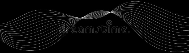 Abstract Dynamic Wave of Lines. Perspective Grid. Big Data. Network ...