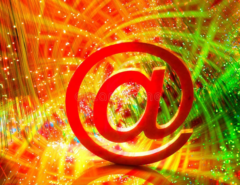 Abstract E-mail on Liquid Bubbles Stock Image - Image of address ...