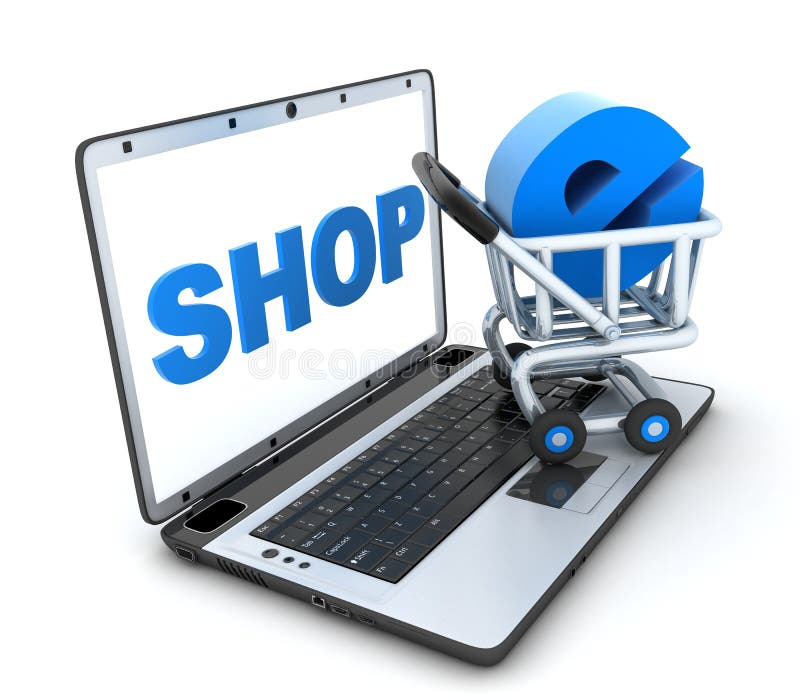 Shop online stock illustration. Illustration of sale - 13567604