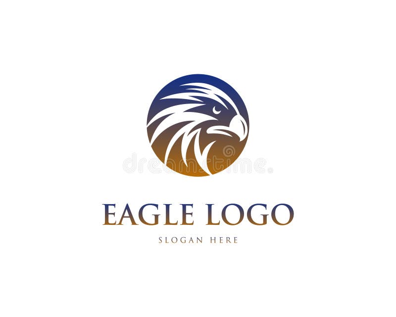 Abstract Eagle or Hawk Head Logo Design Stock Vector - Illustration of ...