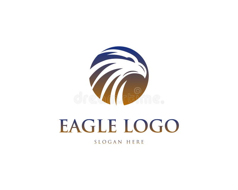 Abstract Eagle or Hawk Head Mascot Logo Design. Stock Vector ...