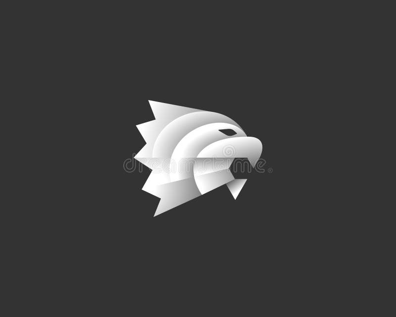 Abstract Eagle Head Gradient Logo. Creative Bird Falcon Hawk Vector ...