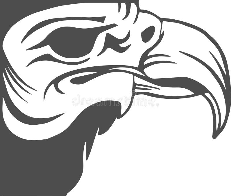 Abstract Eagle Illustration on White Stock Vector - Illustration of ...