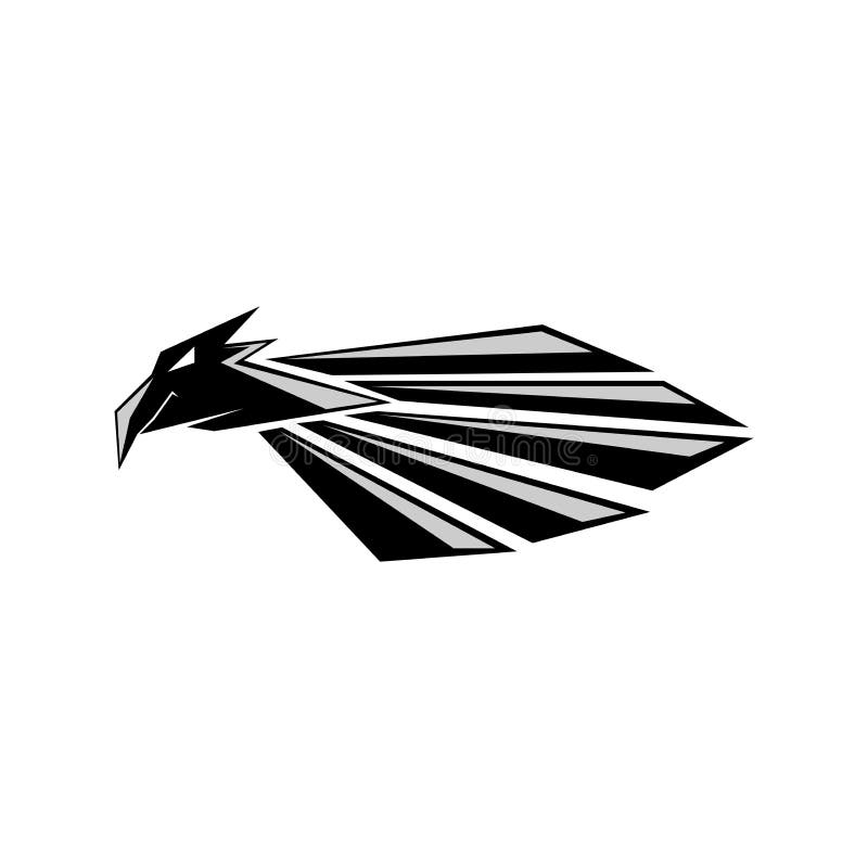 Abstract Eagle Logo Design, Simple Creative Logo Stock Illustration ...