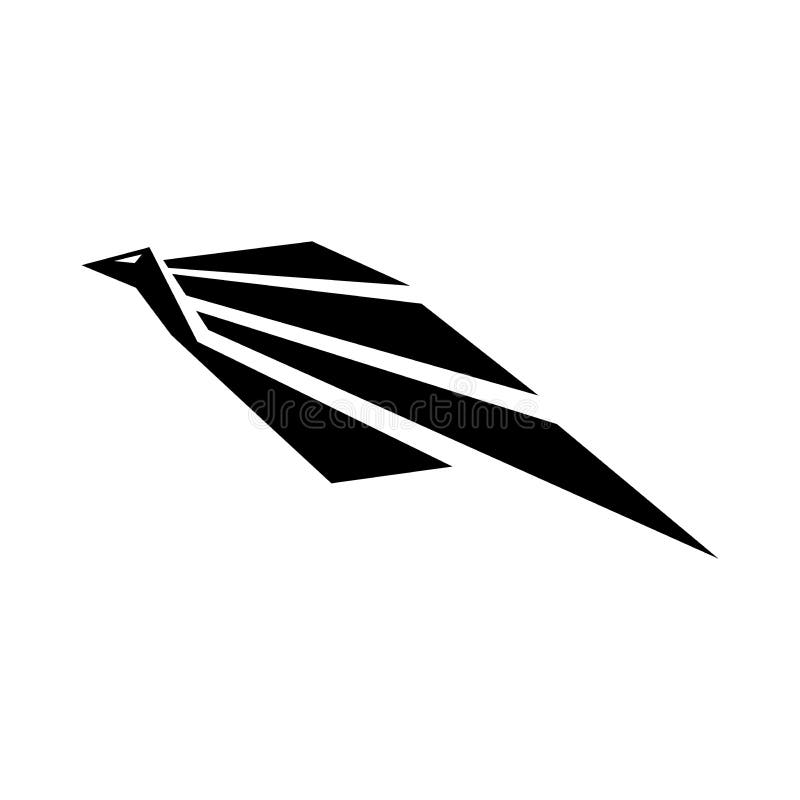 Abstract Eagle Logo Design, Simple Creative Logo Stock Illustration ...