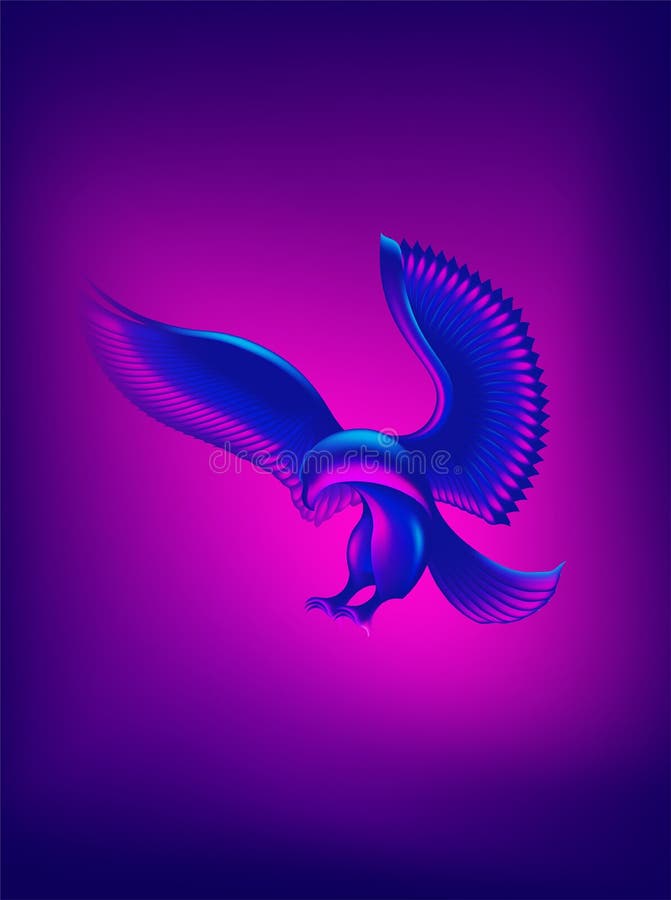 Abstract Eagle Shape in Vector Stock Illustration - Illustration of ...