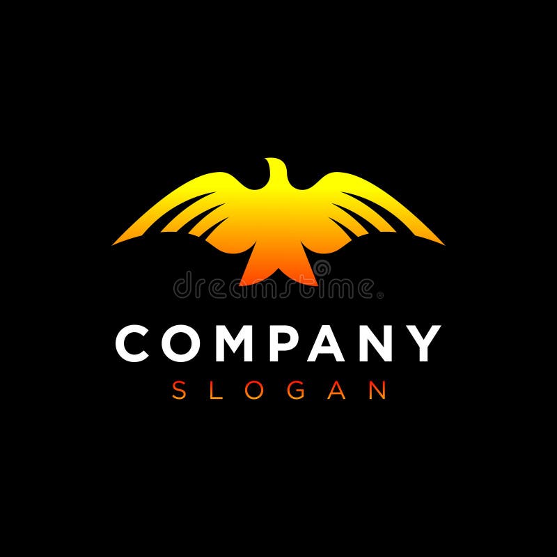 Abstract Eagle Soaring Logo - Rising Wings Icon Vector Template. Stock ...