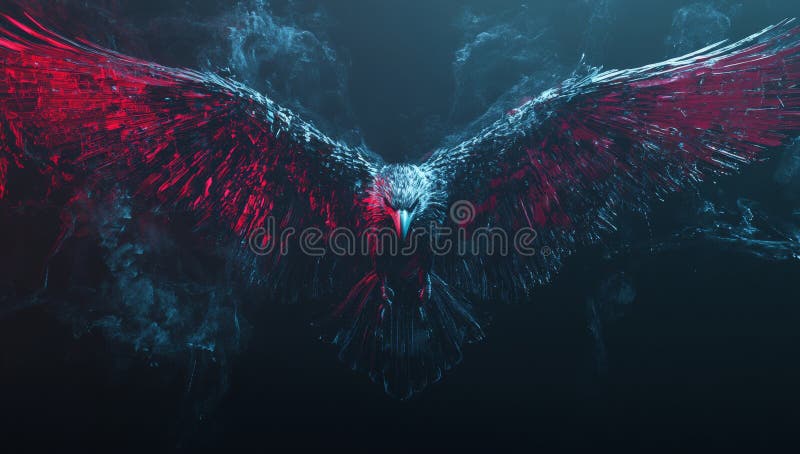 An Abstract Eagle Wallpaper with a Soft Backdrop and an Adorable Falcon ...