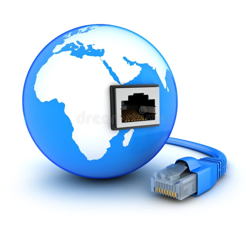 World and cable stock illustration. Illustration of cyberspace - 13643540