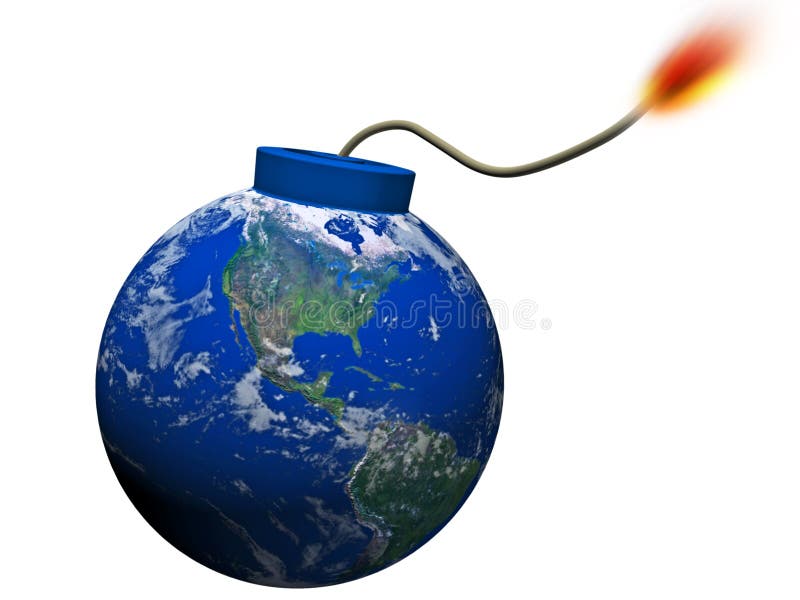 Abstract earth explosion stock illustration. Illustration of countries ...