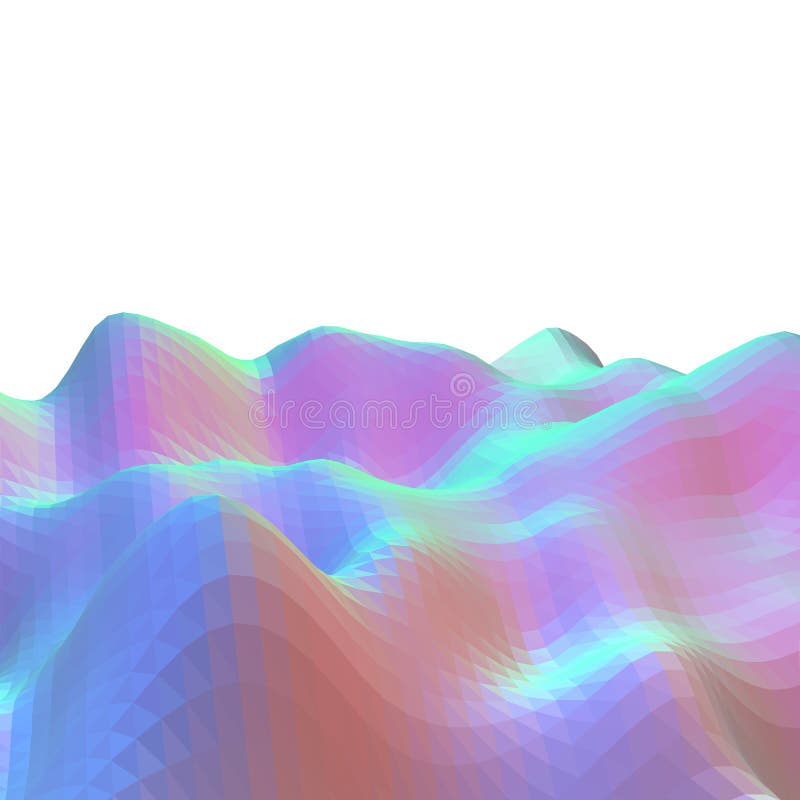 Abstract Earth Landscape of Colored Polygon Stock Vector - Illustration ...