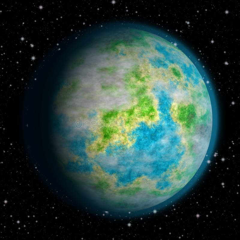 Abstract Earth Planet Generated Texture Stock Illustration ...