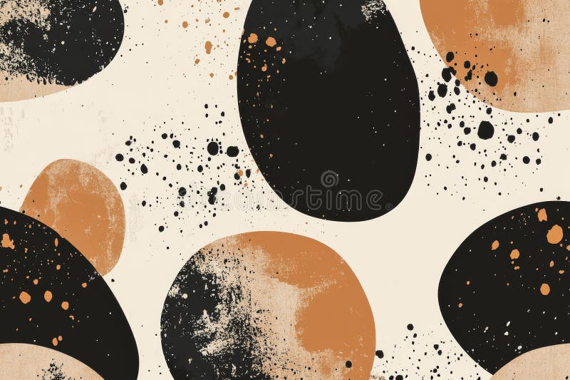 An Abstract Earth Tones Pattern Featuring Splashes of Color and ...