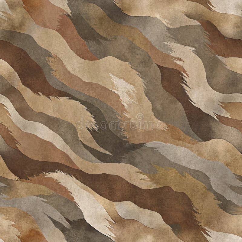 Abstract Landscape Painting Textured Layers Neutral Earth Tones Stock ...