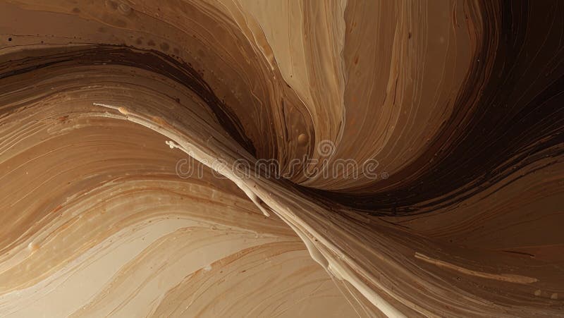 Abstract Earthy Tones with Swirling Patterns and Textural Layers Stock ...