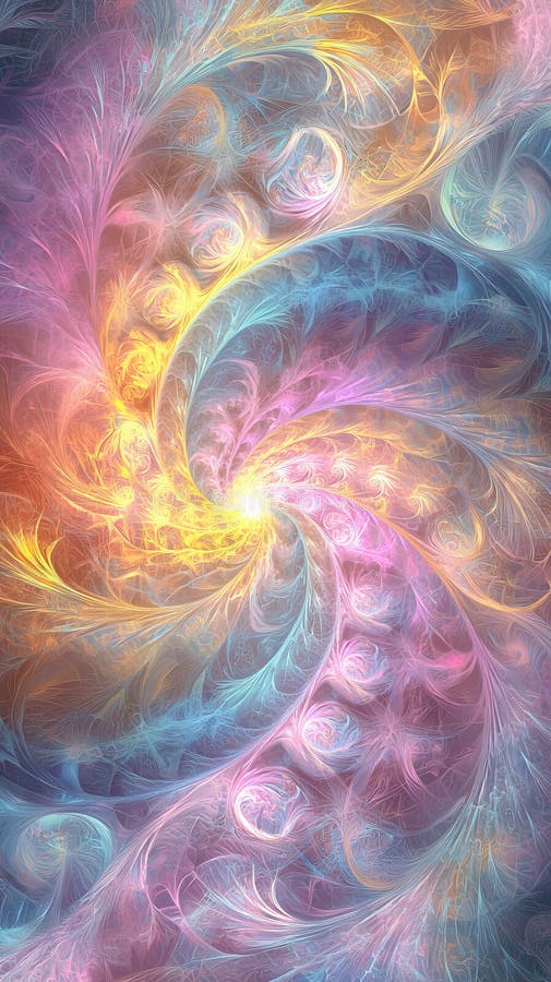 Abstract Easter Background with Flowing Pastel Swirl Design. Concept of ...