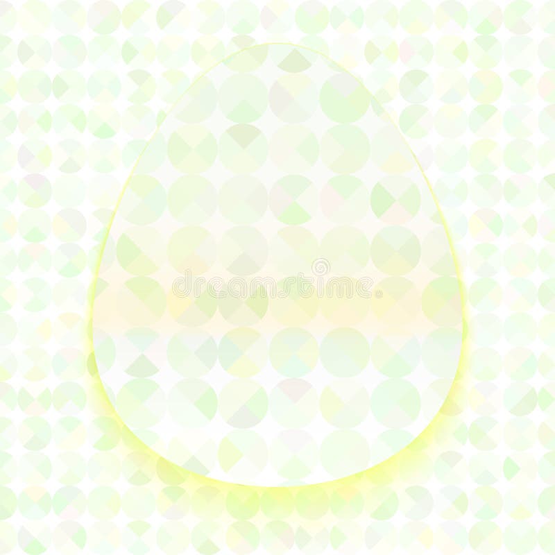 Abstract Easter Simple Background with Paper Egg Stock Vector ...