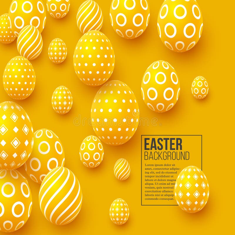 Abstract Easter Yellow Background. Stock Illustration - Illustration of ...