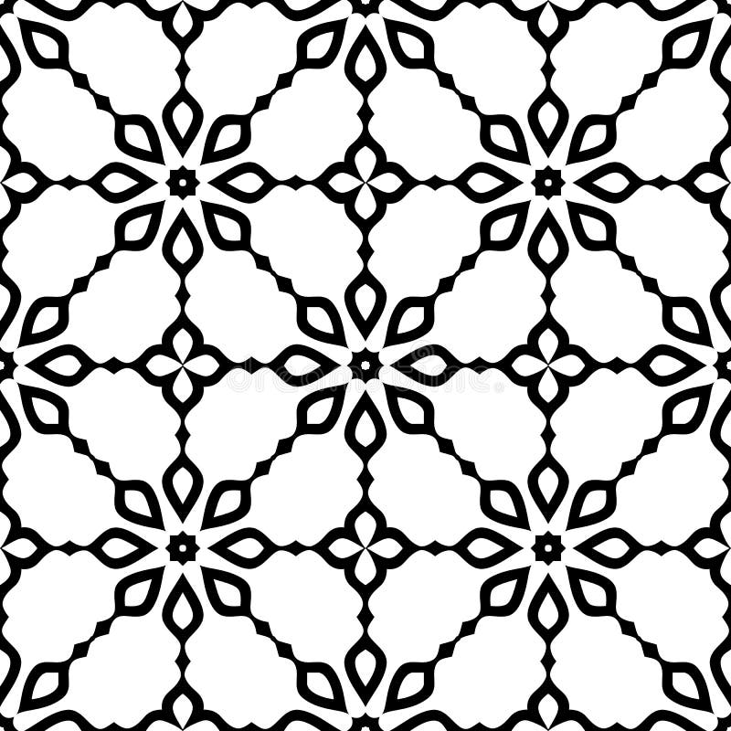 Abstract Eastern Geometric Floral Pattern Stock Vector - Illustration ...