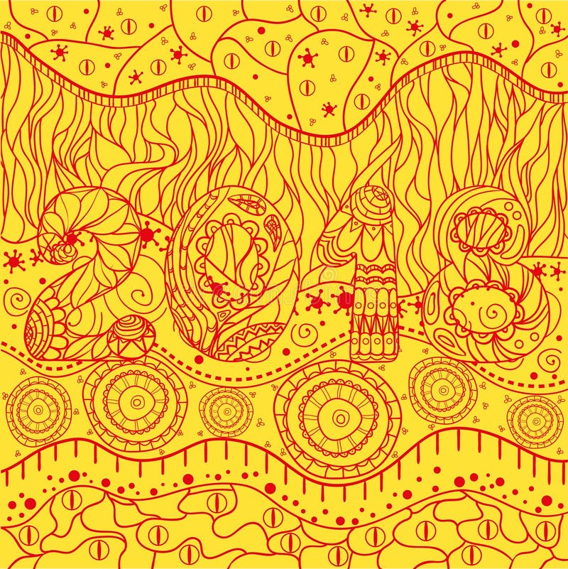 Abstract eastern pattern stock vector. Illustration of greeting - 100232109